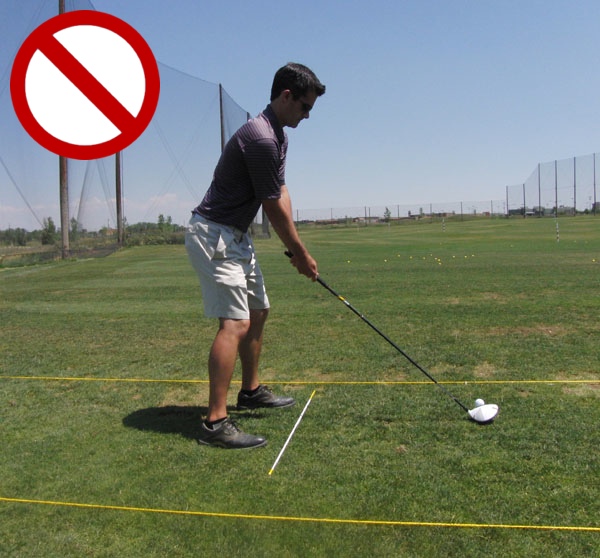 Golfer Swing Front View