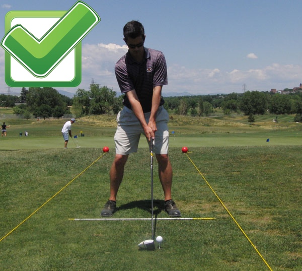 Golfer Swing Front View